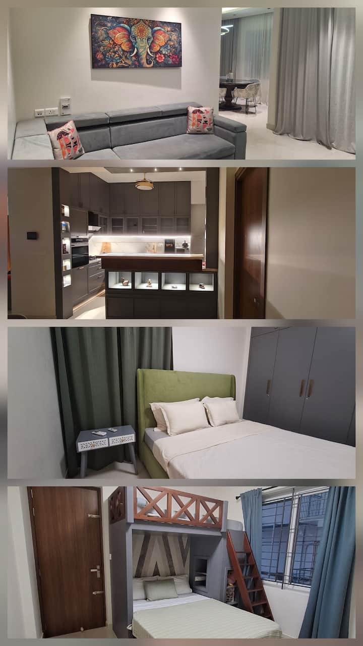 Luxury Apartment 2bhk 2x Double & 1x Single Bed - Thiruvananthapuram