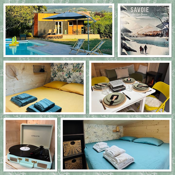 Tiny House 4 Pers, Piscine,  Ville & Lac à Pied - Aix-les-Bains