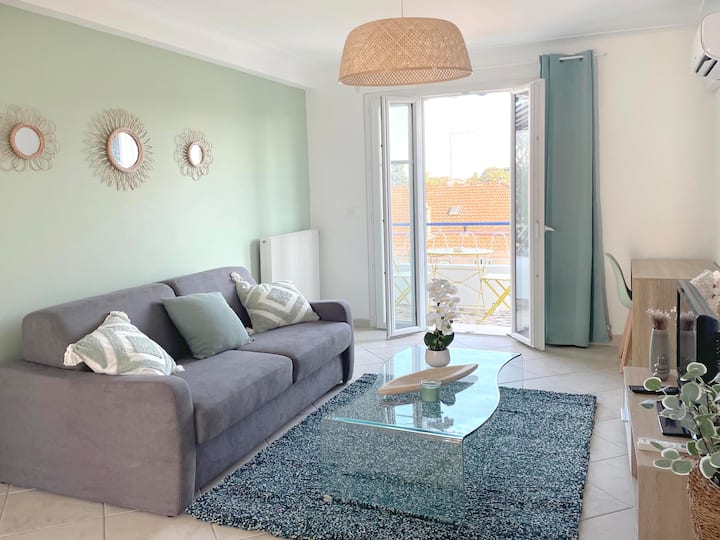 Appartement 2p Vue Mer à Cannes - ibis Cannes Plage La Bocca