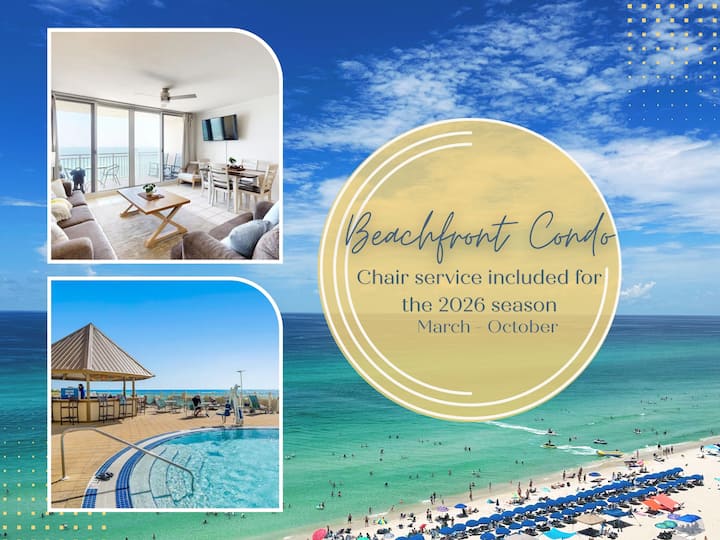 Oceanfront - Chair Service Included - Panama City Beach