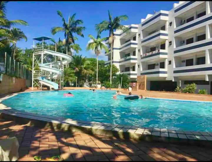 Apt Bor. Bertioga Piscina + Wifi - Bertioga