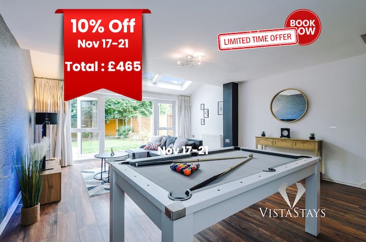 10% Off! Last Min Contractor Stay | Pool & Netflix - Manchester