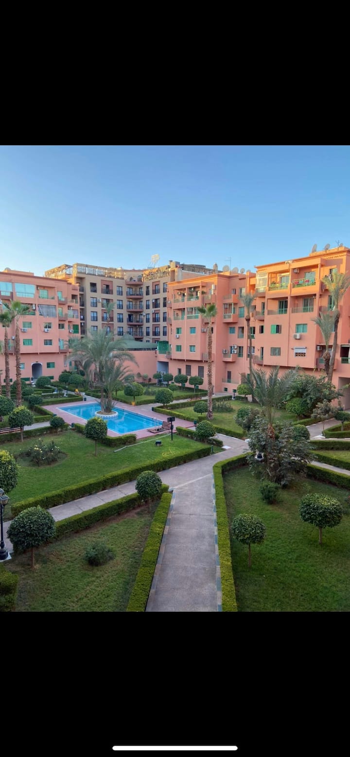 Jolie F3 En Plein Centre Ville - Marrakesh