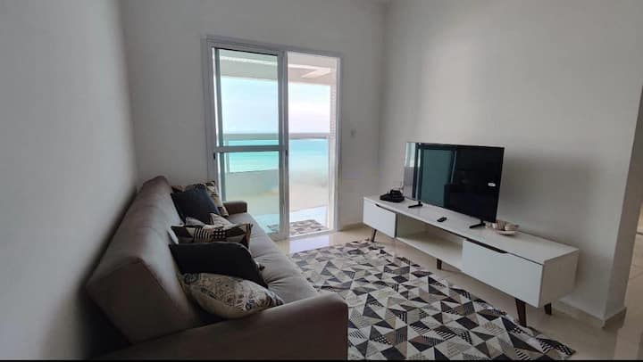 Linda Vista Da Orla. Andar Alto. - Praia Grande