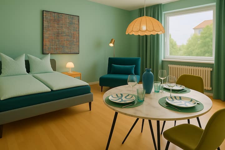 Design-apartment Mit Parkplatz – 15 Min. Airport - Offenbach