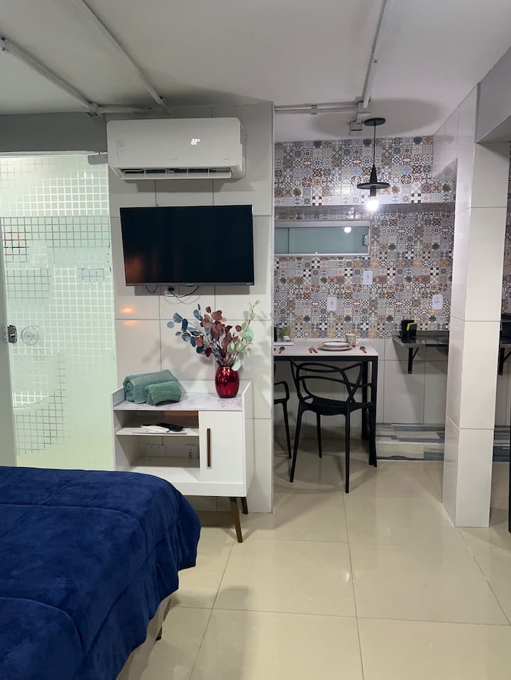 Flat Opala 106, Netflix/ar Condicionado/estiloso - Goiânia