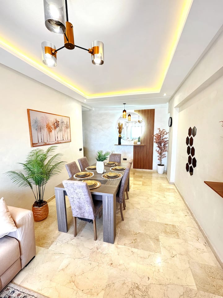 App 2 Chambres à 3min Du Gare-train/gueliz/piscine - Marrakesh