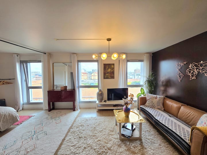 Loft Cosy Avec Vue Sur La Tour Eiffel – Paris - Porte d'Ivry