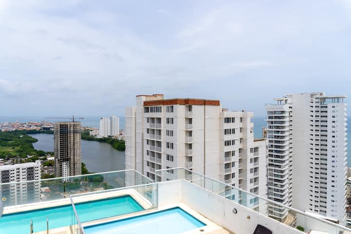 Apt Luxury+near Sea+wifi+ac+pool At Cartagena - Cartagena