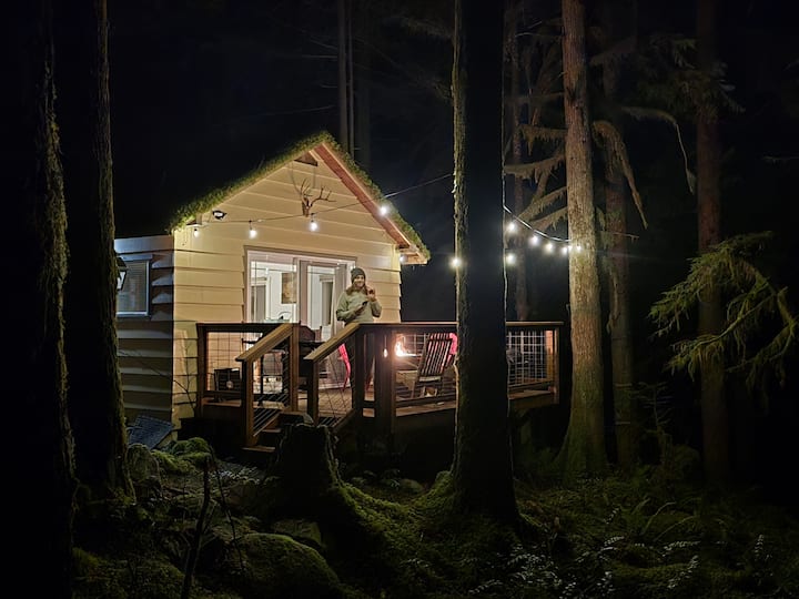 Moss Top Cabin: Offgrid Retreat - Cyclone Lake, WA