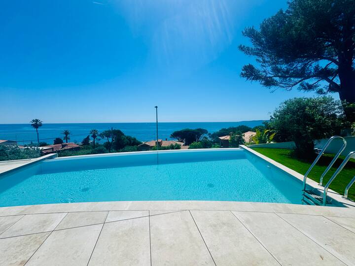Appart 6pers, Vue Mer, 150m Plage, Piscine - Roquebrune-sur-Argens