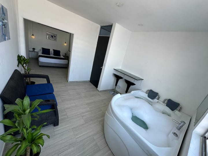 Blue Jacuzzi Aircondit Tv Wi-fi Pool Central 4c-2 - Flandes