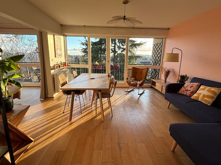 3 Chambres 81 M² + Balcon & Parc - 20 Min De Paris - Eaubonne