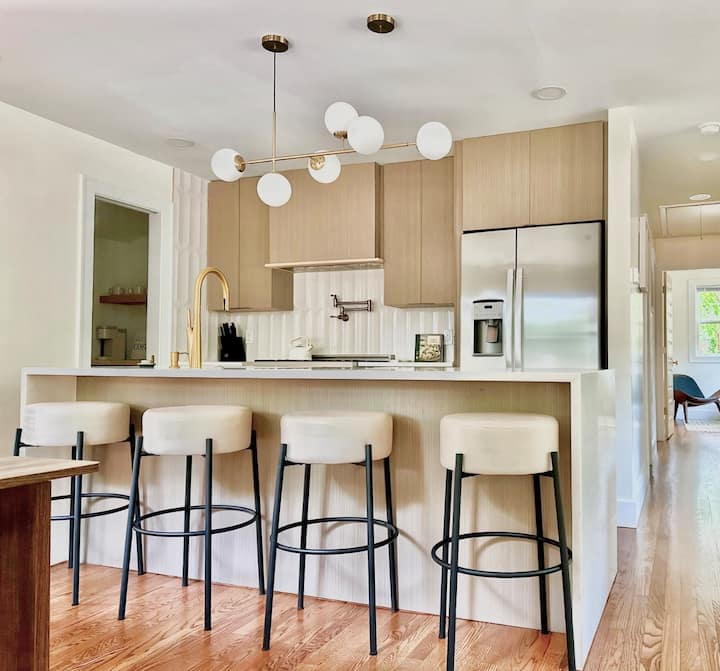 Sunroom Bliss, Dry Bar Delight: Mid Century Decor - Raleigh, NC