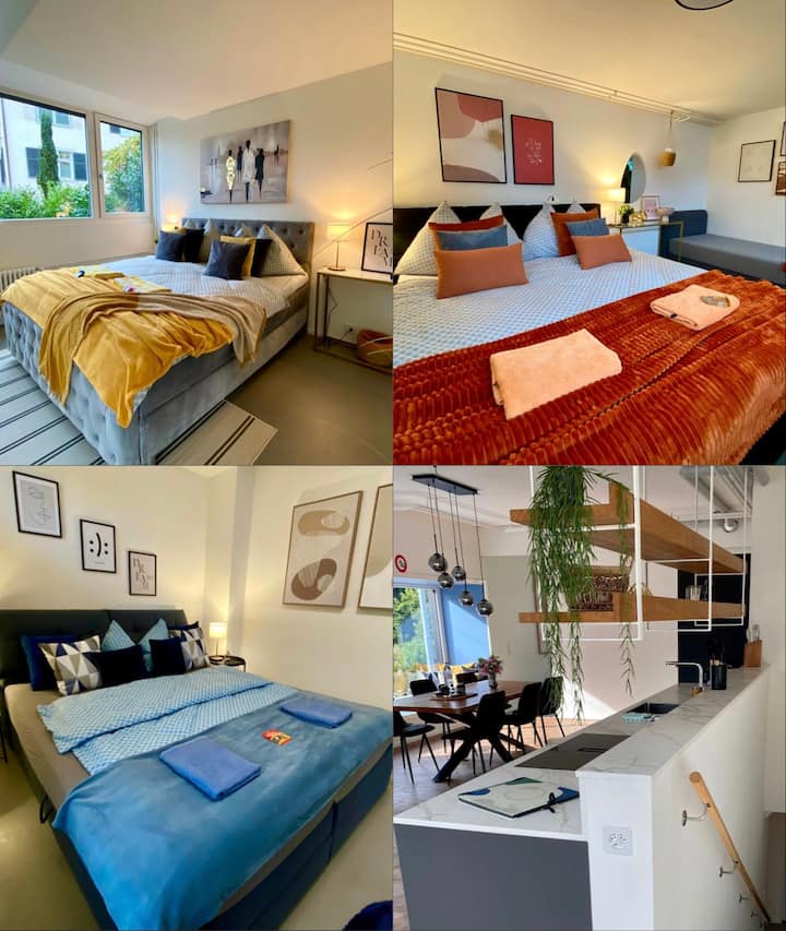 Modernes 120m2 Loft Mit 3 Schlafzimmern In Zürich - Zurich