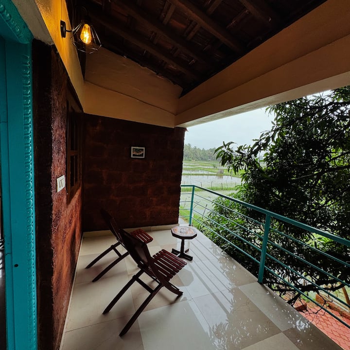 Homestay In Gokrana (Boho Coral) Farm View Kitchen - Gokarna