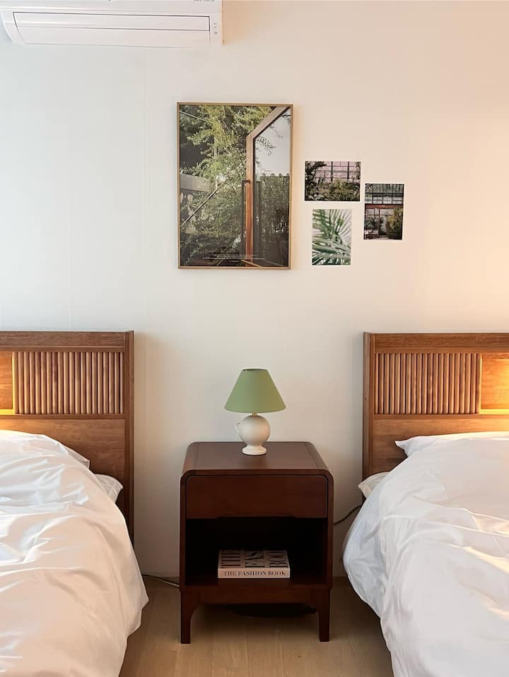 Green House 3room Queen Bed 4 Beds|wide Space 66㎡ - 