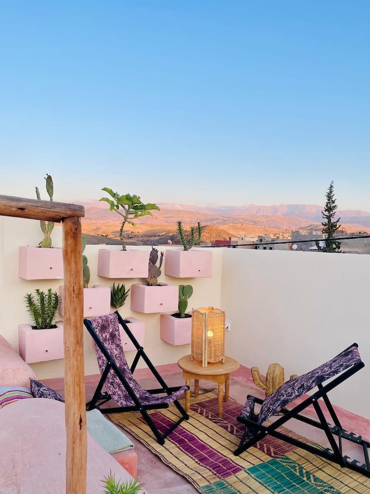 Maison Style Riad De 200m2 à Louer - Lalla Takerkoust