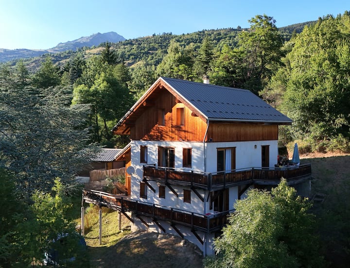 Chalet Entier 160m² 9 Pers | Sauna - Ski 1km - Serre Chevalier