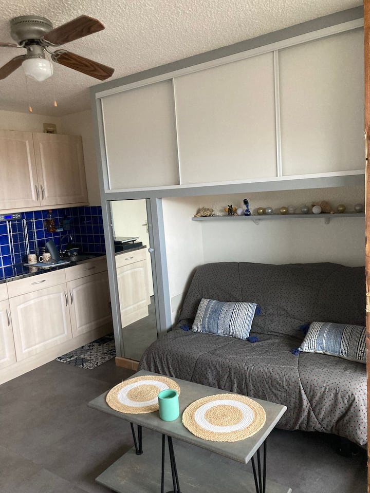 Studio Cabine Climatisé 4 Pers - Gruissan