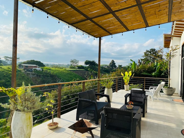 Casa En El  Eje Cafetero+piscina+terraza+fogata - Alcalá