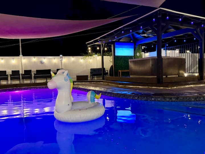 1/2acre•lux•pickleball•pool•spa•pit•arcade•grill - Lakeside