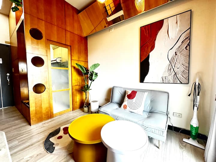 River View Loft/西門夜市/西門站3min1-4p - Taipéi