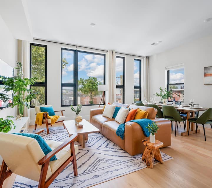 Lux 3br/2ba Penthouse+huge Privaterooftop Nearpath - Union City, NJ