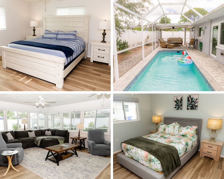 Heated Pool - King Bed - Close To Beaches & Img - Bradenton, FL