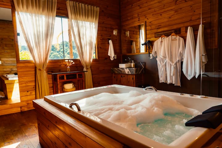 Refúgio Romantico-banheira-5 Min Rota Do Lagarto - Espírito Santo