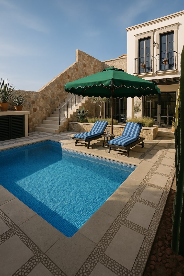 Family Lux: Private Pool 84°f +Firepit & Billiard - Mexico