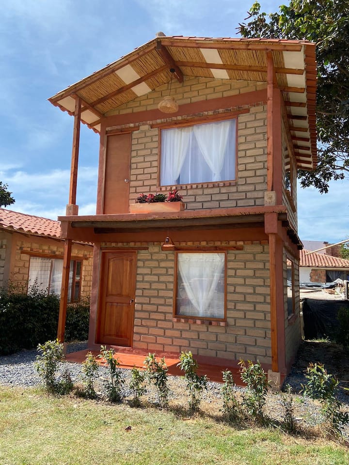 Cabaña Familiar En Adobe - Ráquira