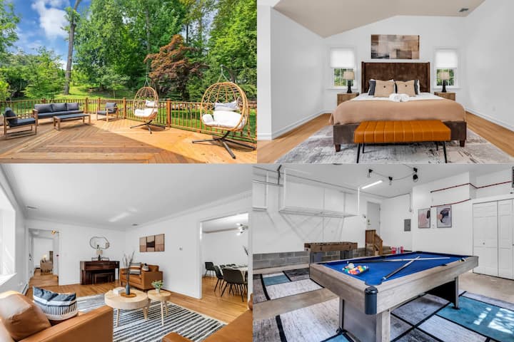 Group Spring Retreat | Fun Games & Gourmet Kitchen - Montebello, NY