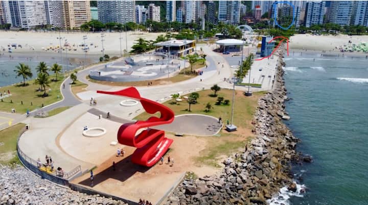 Apt Completo Frente Ao Mar - Santos