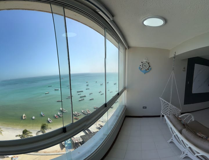 Apto Vista Al Mar Cerca Del Hotel Wyndham Porlamar - Venezuela