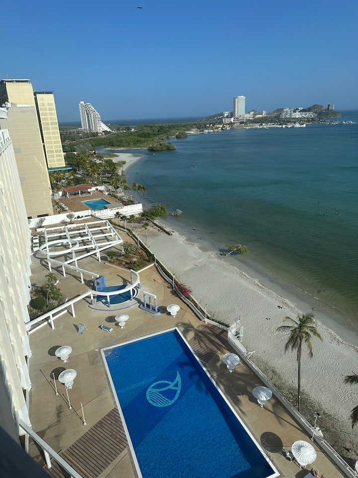 Apto Vista Al Mar Cerca Del Hotel Wyndham Porlamar - Venezuela