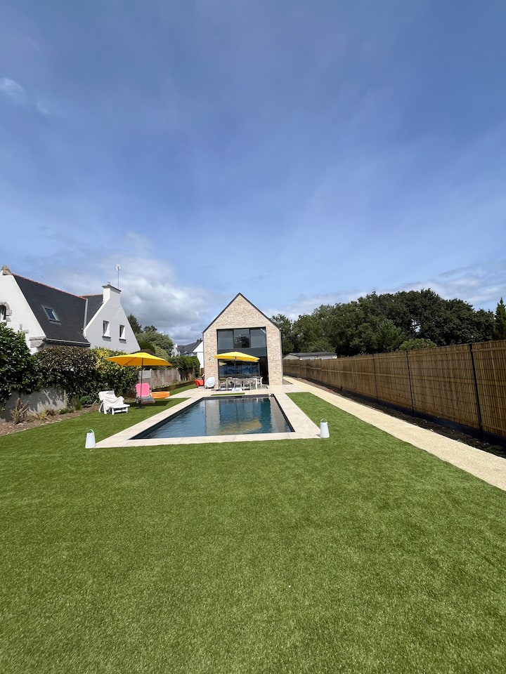 Magnifique Villa : Piscine, Mer, Pétanque Et Poêle - Île-aux-Moines