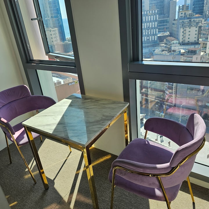 S1 1001#더 솔리드#무료 짐보관#구남로핫플#Ott#해변5분#해운대역5분# - Busan