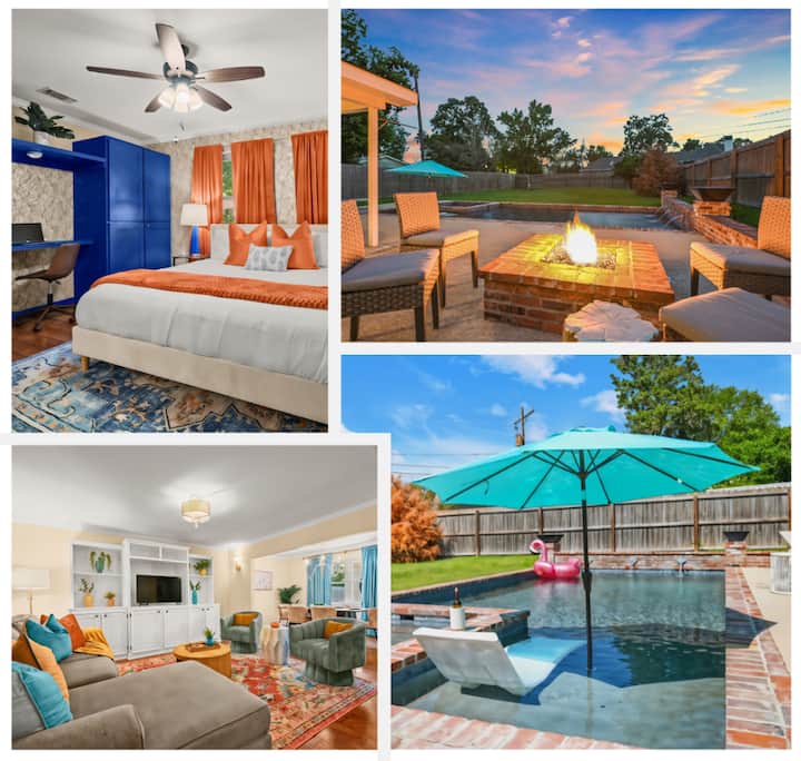 Mins To Lsu Campus | Private Pool | Hot Tub | Bbq - Baton Rouge, LA