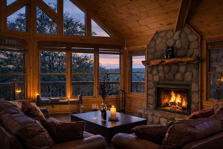Epic Mountain Lodge W/ Hot Tub & Stone Fireplace - Blue Ridge, GA