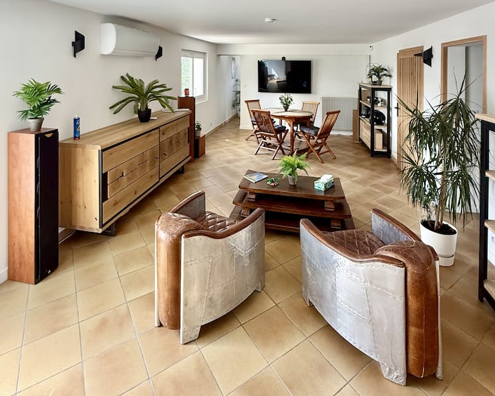 Maison Lumineuse Avec Jardin, Terrasse, Parking - Langon