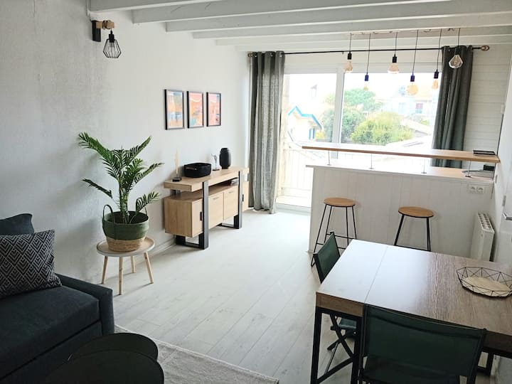 3* Duplex Avec Clim & Parking à 100m De L'océan - Biscarrosse