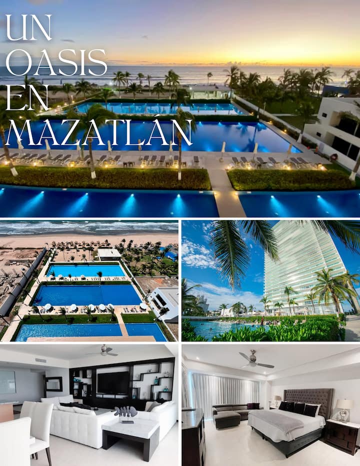 Península Tower Amplio 4 Recamaras Pie De Playa - Mazatlán