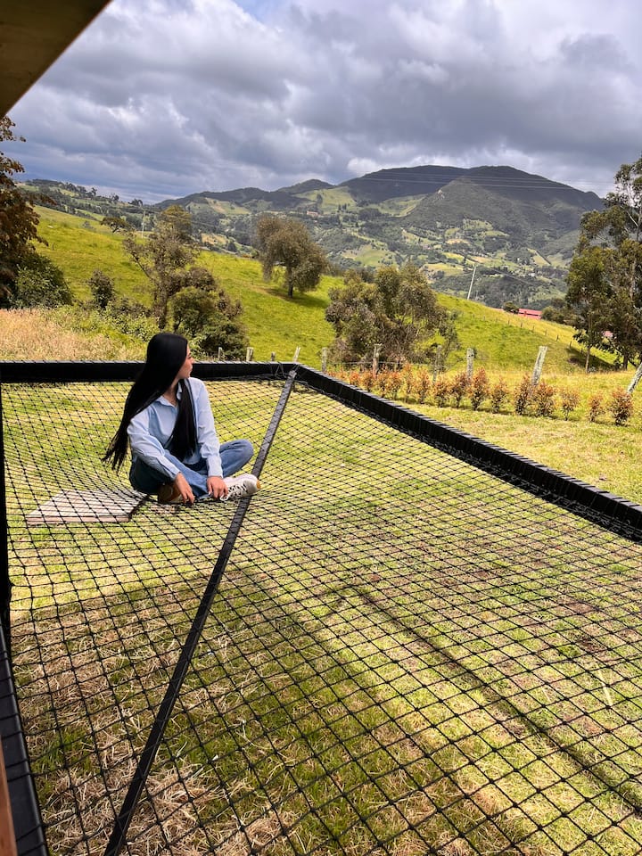 Cabaña Con Animales Y Fogata Romántica En Cogua - Cogua
