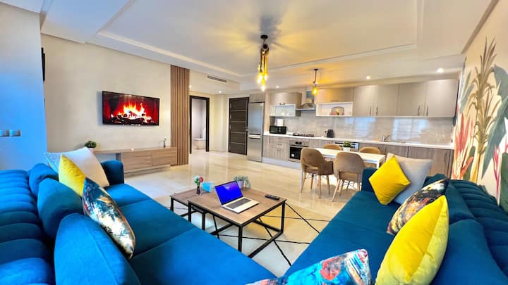 Appt Luxueux à Maarif - Netflix, Parking, Wi-fi - 