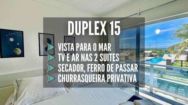 Dp15: 80m Da Praia, Vista Mar, 2 SuÃtes C/ar E Tv - Brazil