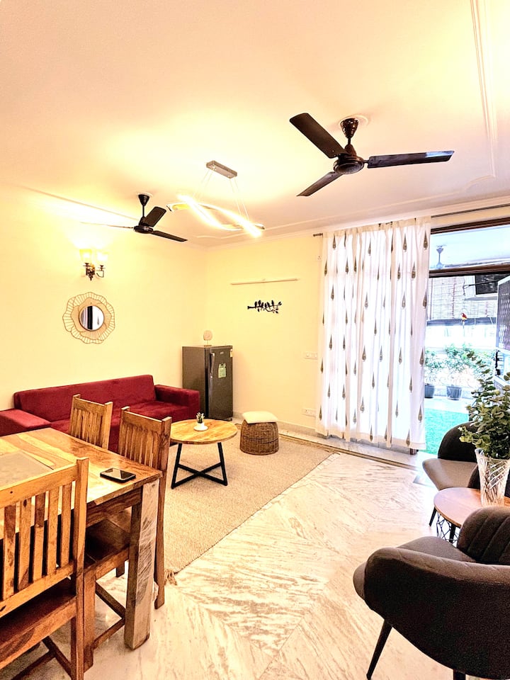 Sukoon -Cozy 2 Bedroom Apartment - Új-Delhi