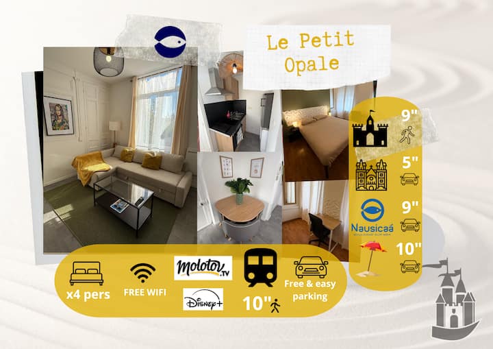Le Petit Opale - 4pers, Proche Vieille Ville, Wifi - Boulogne-sur-Mer