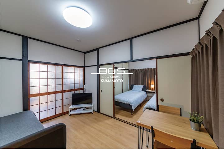B3【201】繁華街から徒歩圏内、築50年のapをリノベーション阿蘇高千穂などの観光拠点に! - Kumamoto