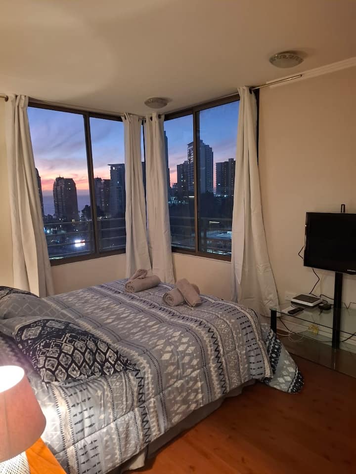 Hermoso Departamento En Piso 16 - ビニャ・デル・マール